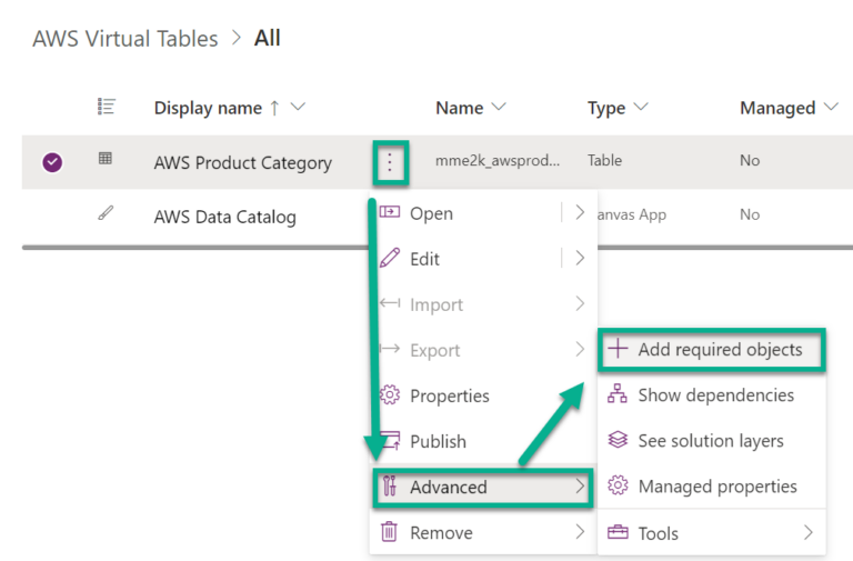 Virtual Tables in Microsoft Dataverse for Teams