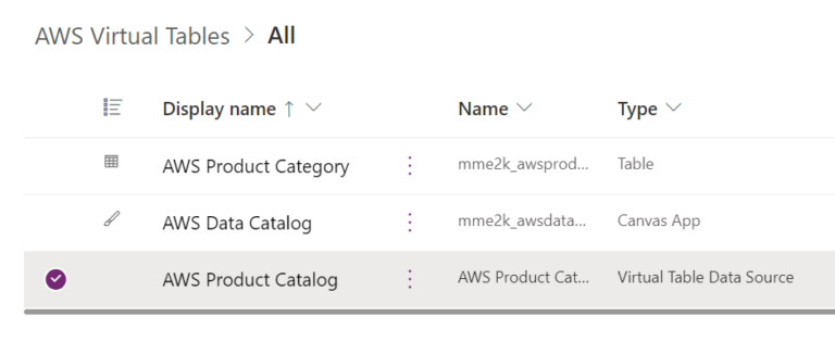 Virtual Tables in Microsoft Dataverse for Teams