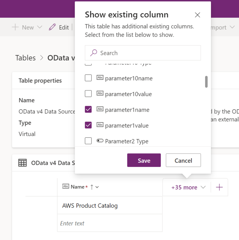 Virtual Tables in Microsoft Dataverse for Teams