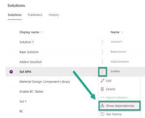 Analyse your Solution Dependencies in Dataverse