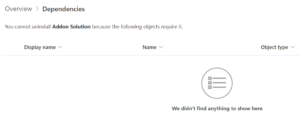 Analyse your Solution Dependencies in Dataverse