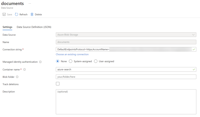 Adding a Data Source to Azure OpenAI