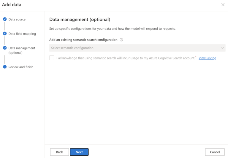 Adding a Data Source to Azure OpenAI