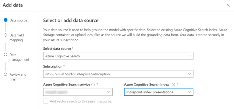 Azure Cognitive Search and SharePoint for Azure OpenAI