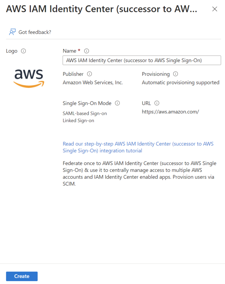 AWS Single Sign-On with Microsoft Entra ID