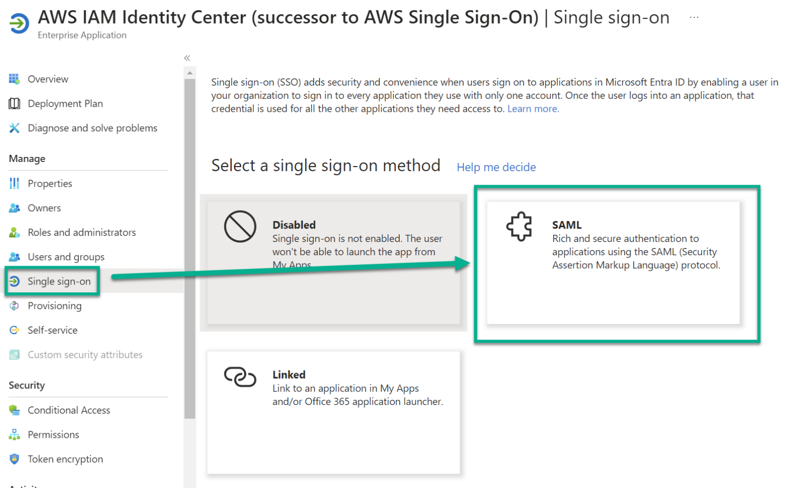 AWS Single Sign-On with Microsoft Entra ID