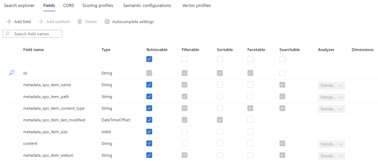 Embedding Vector for Azure AI Search