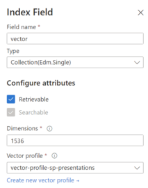 Embedding Vector for Azure AI Search