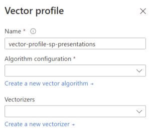 Embedding Vector for Azure AI Search