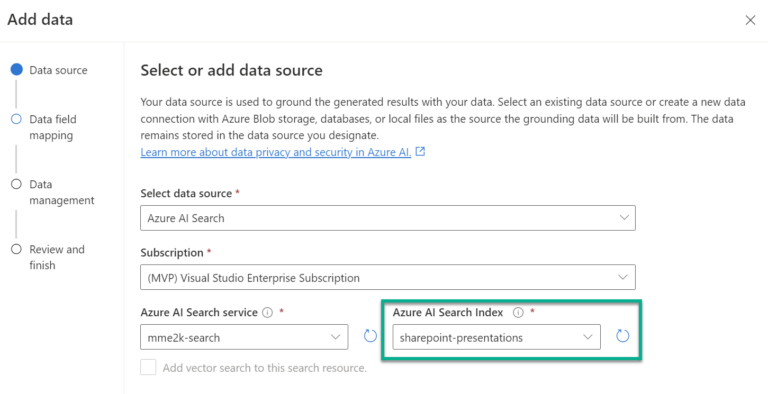 Embedding Vector for Azure AI Search