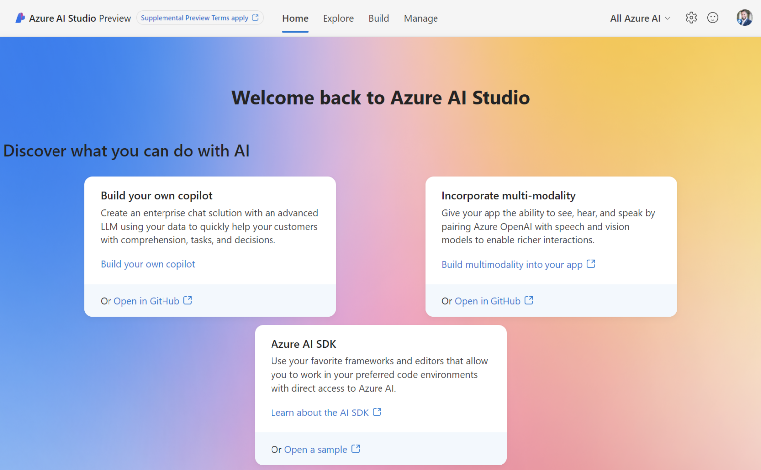 Getting started with Azure AI Studio