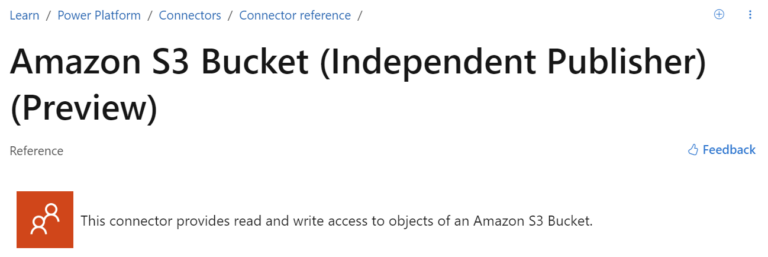 Amazon S3 Bucket (Independent Publisher)