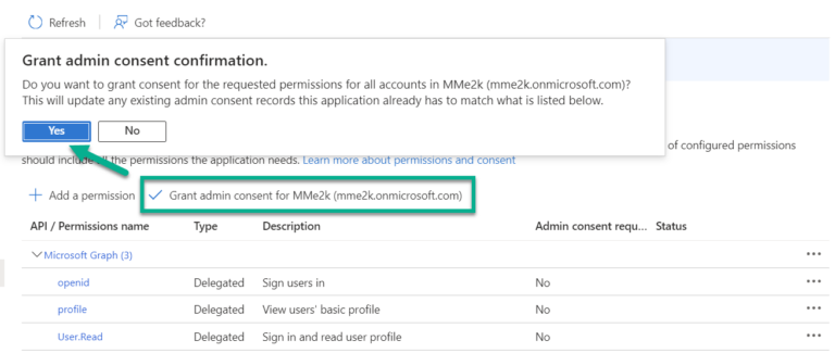 Custom Connector for Container Apps with Easy Auth Security