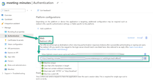 Custom Connector for Container Apps with Easy Auth Security