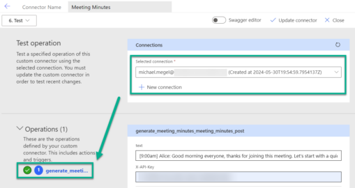 Custom Connector for Container Apps with Easy Auth Security