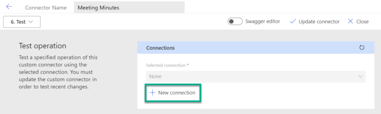 Custom Connector for Container Apps with Easy Auth Security