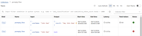 Enable Tracing in Prompt flow - Never Stop Learning