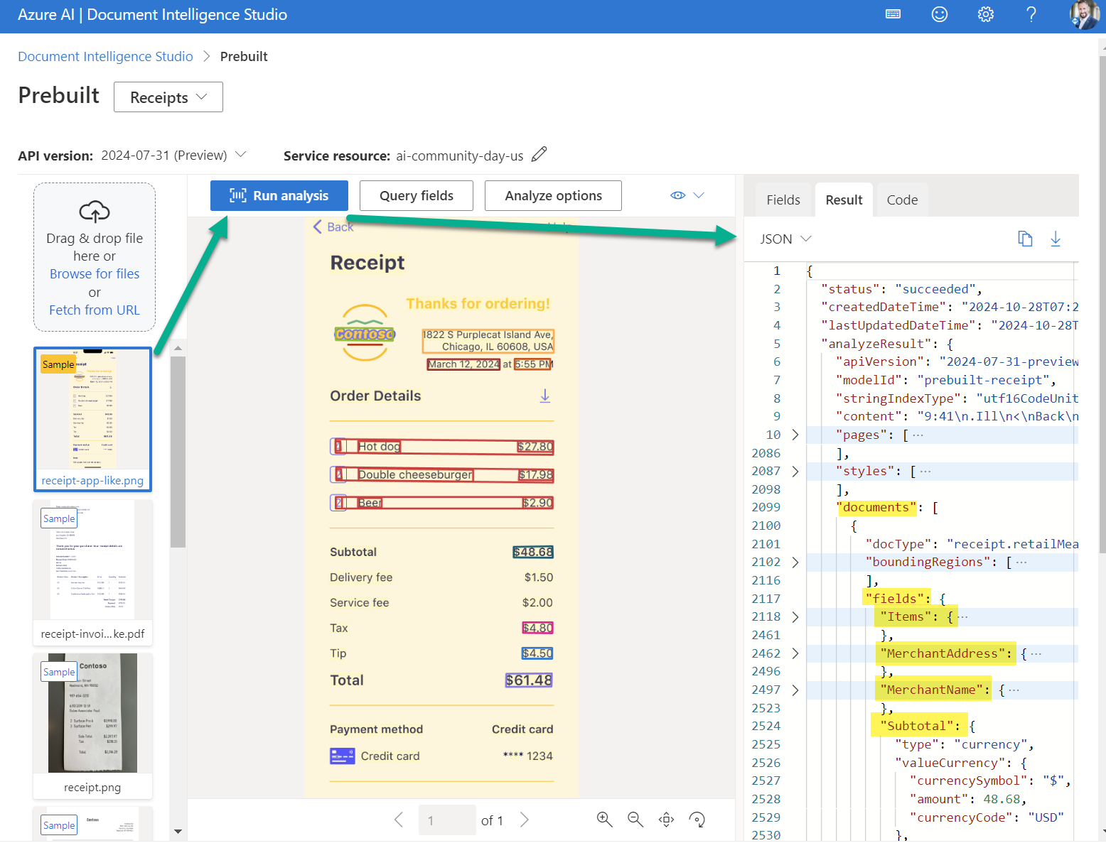 Using Document Intelligence from Power Automate Flow