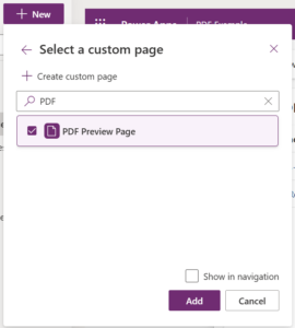 PDF Viewer in a Custom Page