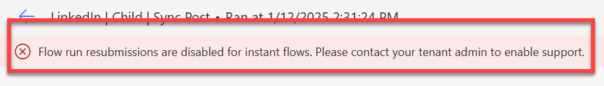 Enable Re-submit of Power Automate Flow