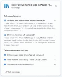 Copilot Knowledge Sources - OneDrive