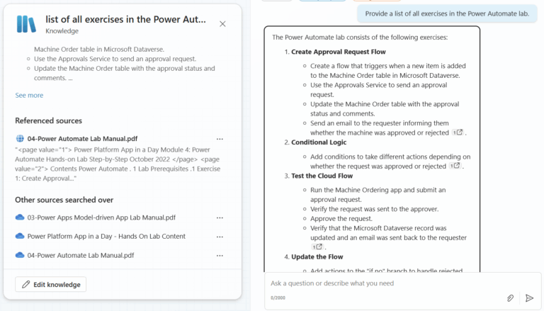 Copilot Knowledge Sources - OneDrive