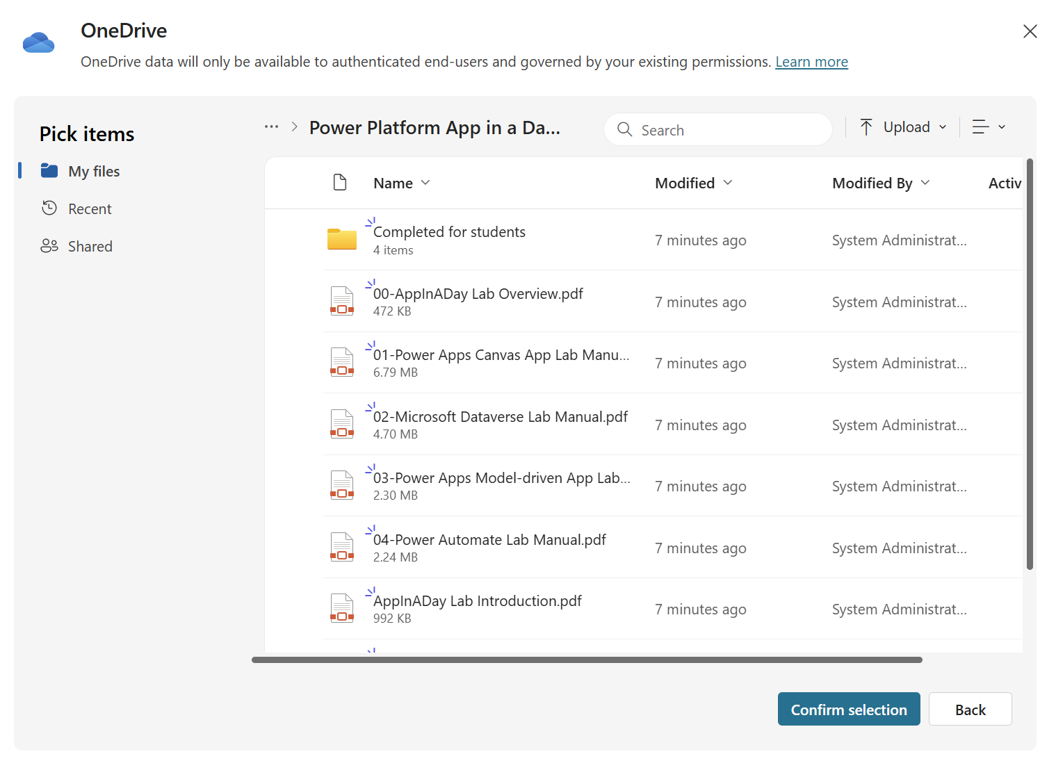 Copilot Knowledge Sources - OneDrive